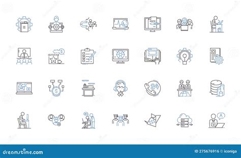 Colloquium Line Icons Collection Discussion Seminar Symposium Lecture Conference