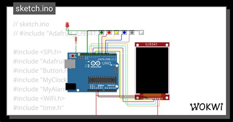 Reloj2 2 NTP Wokwi ESP32 STM32 Arduino Simulator