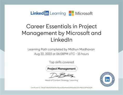 Midhun Madhavan On Linkedin Certificate Of Completion