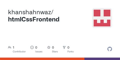 Github Khanshahnwaz Htmlcssfrontend