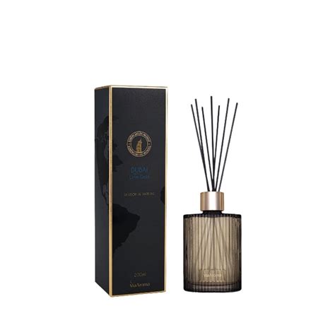 Difusor De Varetas Linha Mundo Dubai Lírio Gold 200ml Via Aroma