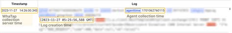 Based On The Log Timestamp WhaTap Docs