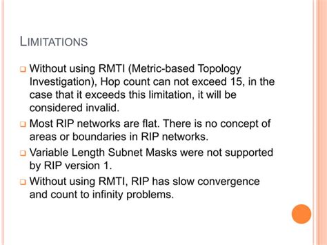Routing Information Protocol Pptx Computer Networking Computing