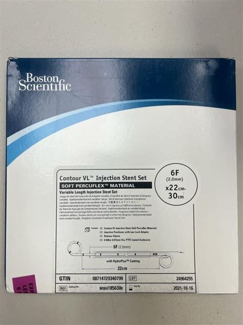 New Boston Scienfitic 185630 Contour Vl Injection Stent Set 20 Mm X