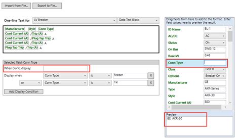 Adding Display Conditions