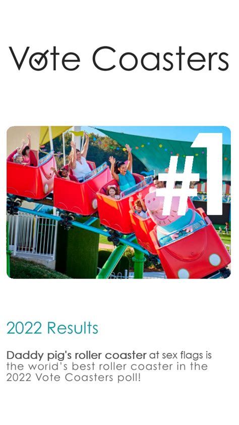 Daddy Pigs Roller Coaster Named The Best Roller Coaster In The World