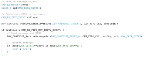 getting started with mcp2518fd using apis provided by the example project