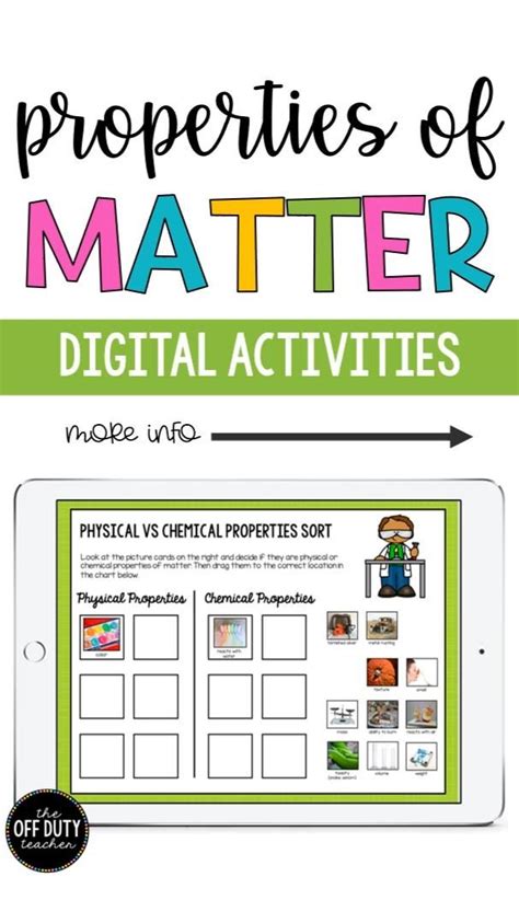 Properties Of Matter Digital Activities Google Slides PowerPoint Fifth Grade Resources