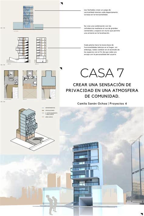 Lámina Arquitectónica Lamina De Presentacion Arquitectura
