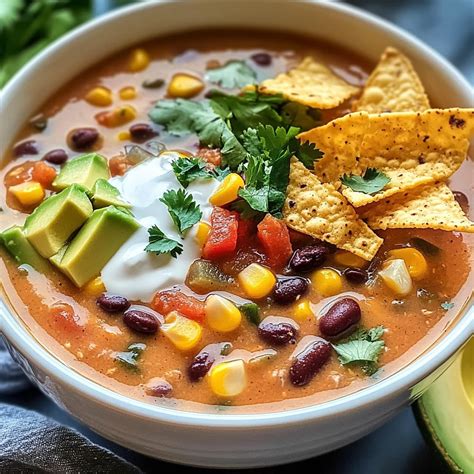 Crockpot Vegetarian Tortilla Soup For Cozy Weeknight Comfort