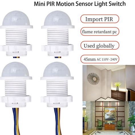 Mini Pir Motion Sensor Light Switch Ac 110v 240v Human Body Pir