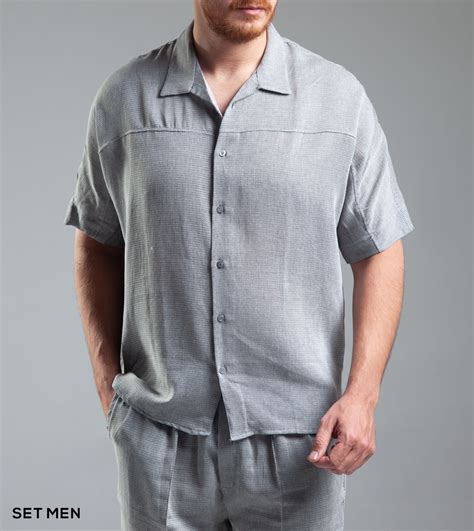 ست پیراهن آستین کیمونو و شلوار پوشاک مردانه ست من