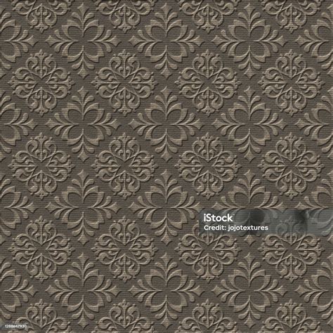 종이 배경에 엠보싱 꽃 패턴 매끄러운 질감 프레스 페이퍼 3d 일러스트레이션 0명에 대한 스톡 사진 및 기타 이미지 0명 갈색 거친 Istock