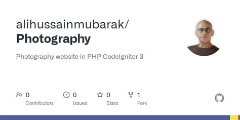 GitHub Alihussainmubarak Photography Photography Website In PHP CodeIgniter 3
