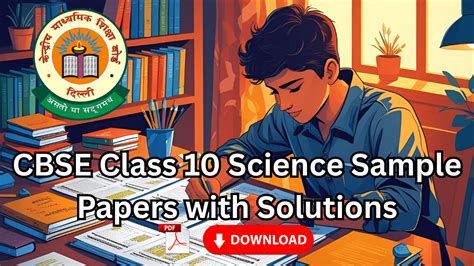 Cbse Class 10 Science Sample Papers With Solutions Pdf Download