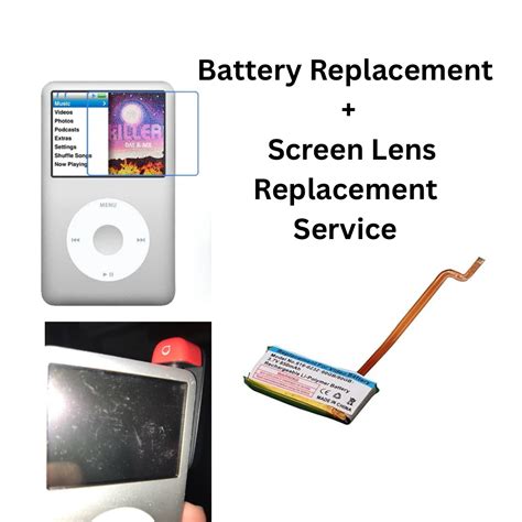 Ipod Classic Battery Screen Lens Replacement Service
