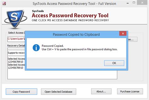 ms access password recovery tool remove accdb and mdb password