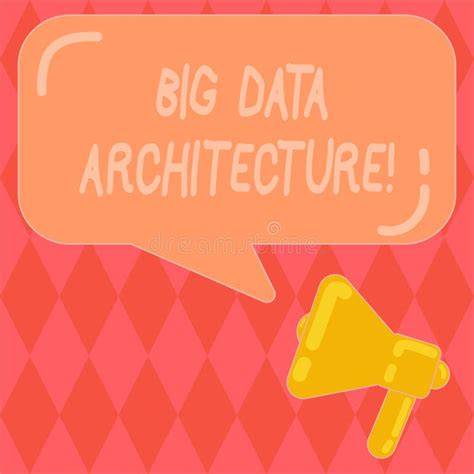 Handwriting Text Writing Big Data Architecture Concept Meaning Designed To Handle The Analysis