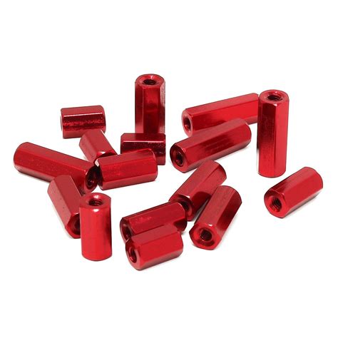 Red Anodised Aluminium Standoff Set 4 Pack The Pi Hut