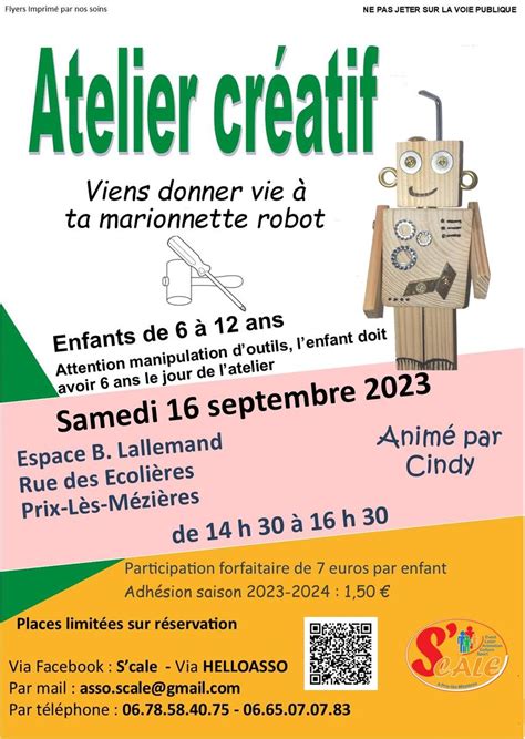 Nouvel Atelier Scale Site Officiel De La Mairie De Prix Les Mezieresfr