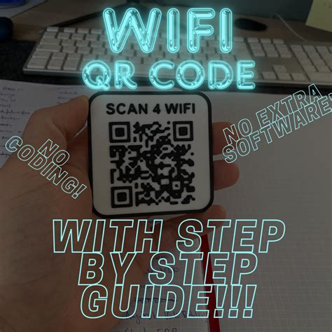 Wifi Qr Code Card Wlan Qr Code Karte With Step By Step Guide No Coding Or Extra Software