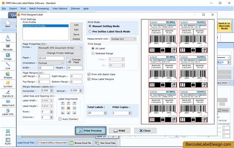 Screenshots Of Barcode Label Design Software Standard To Learn How To
