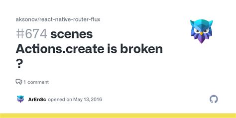 Scenes Actions Create Is Broken Issue Aksonov React Native Router Flux GitHub