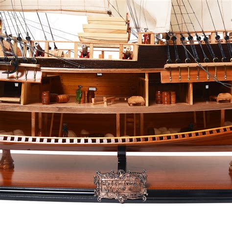 Hms Endeavour Model Ship Open Hull Museum Quality Fully Assembled
