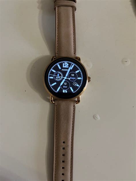Fossils Smart Watch With Leather Strap Mens Fashion Watches And Accessories Watches On Carousell