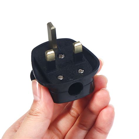 England Removable Power Plug White Black 3 Pin Uk Mains Plug 13a
