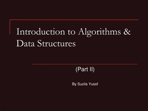Ppt Introduction To Algorithms And Data Structures Powerpoint Presentation Id4688897