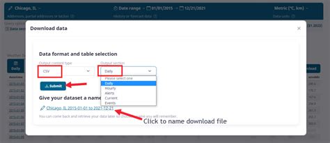 How Can I Download Weather History Data As A Csv File Visual Crossing