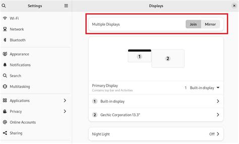 Linux Display Settings Gechic