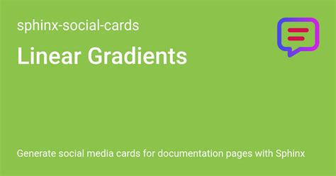 Linear Gradients Sphinx Social Cards
