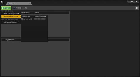 Live Link Plugin Unreal Engine 427 Documentation