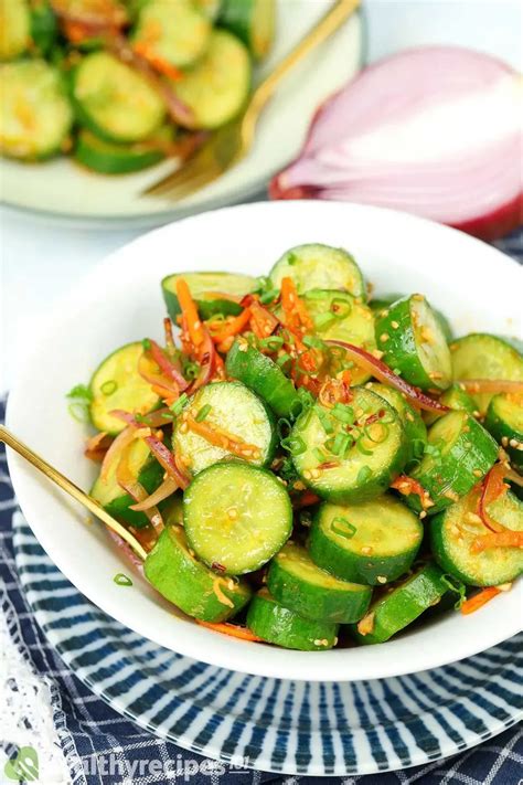 Asian Cucumber Salad Recipe Extra Fresh And Tasty