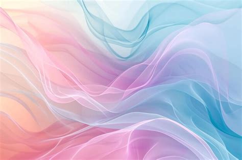Premium Photo Subtle Abstract Background With Soft Pastel Waves Gradient Colors For Designing