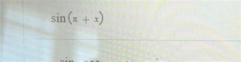 Solved sin π x Chegg com