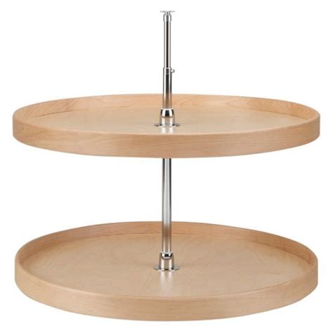 Lazy Susans Rev A Shelf Natural Wood Finish Tiered Cake Stand Kitchen Space Modern Kitchen