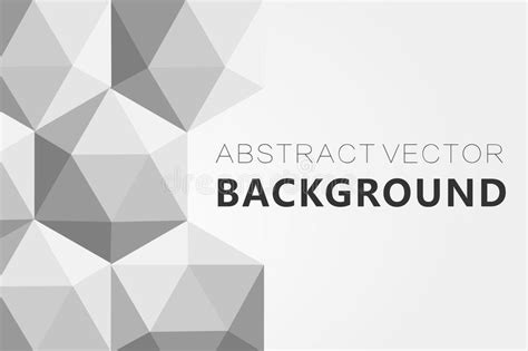 Abstract Gray Background Low Poly Textured Triangle Shapes In Random Pattern Trendy Lowpoly