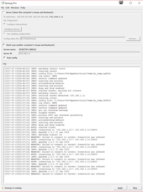WARNING Failed To Connect To Server Connection Was Refused General Discussion Symless Forums