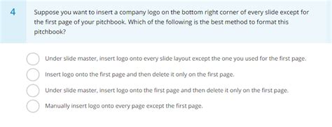 Solved 1 If You Wanted To Insert The Same Company Logo Onto