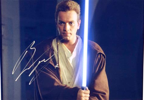 Autograph Signed Star Wars Ewan Mcgregor Photo