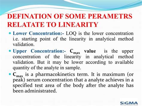 Method Validation Linearity