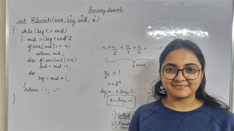 Binary Search Algorithm Algorithms Youtube