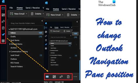 How To Change Outlook Navigation Pane Position