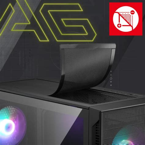 MSI MAG Forge M R Airflow X Mm Auto RGB Fan USB ATX Mid Tower Gaming Oyuncu Kasa