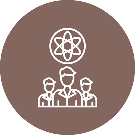 Data Science Team Line Circle Background Icon 17644075 Vector Art At