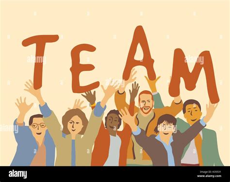 Project Team Work Group Stock Vector Images Alamy