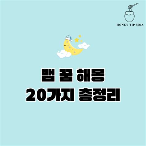 뱀 꿈 해몽 20가지 총정리 꿀팁모아